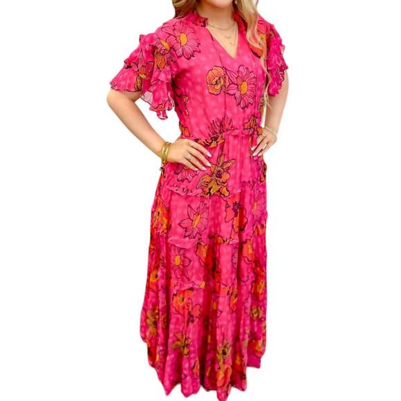 Maude Vivante | Dresses | New Maude Vivante Stella Dress In Pink | Poshmark